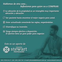 Recomendaciones para Comprar Inmuebles – Fernanda Stewart Propiedades